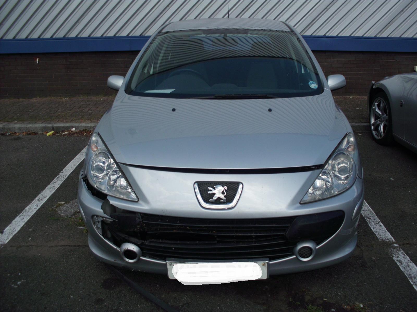 PEUGEOT 307 RIGHT DRIVER OFFSIDE WING SILVER PAINT CODE EZRC 2005 2009 peugeot-307-right-driver-offside-wing-silver-paint-code-ezrc-2005-2009